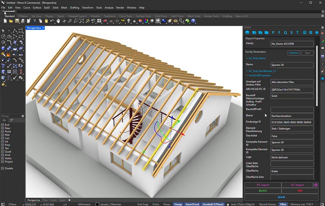 Food4Rhino 网络研讨会：使用 BEAM 在 Rhino 中管理 IFC 数据 - 资讯 - Rhino3D 中文讨论区